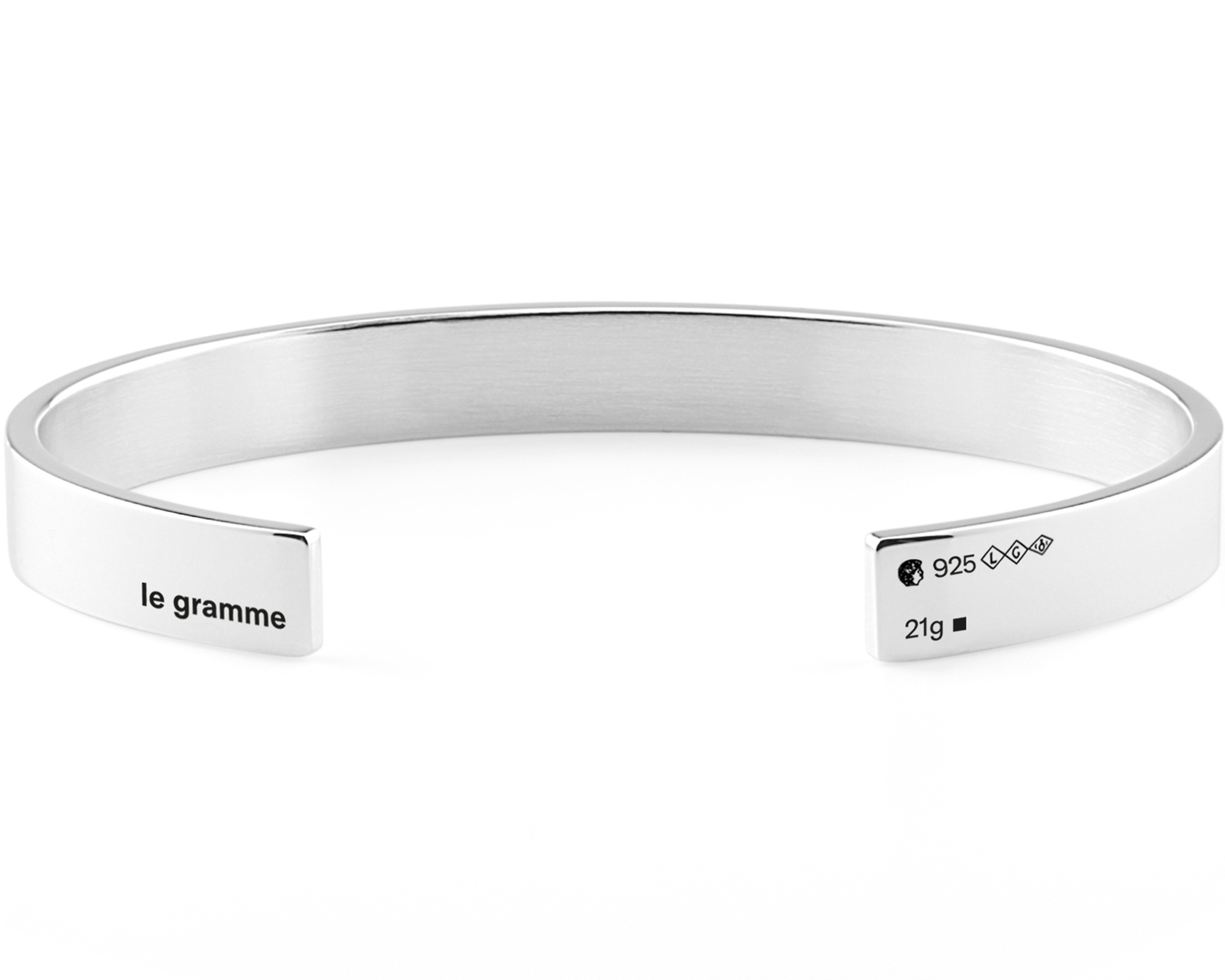 le gramme（ル・グラム） 21g polished ribbon bracelet（21g ポリッシュリボンブレスレット）